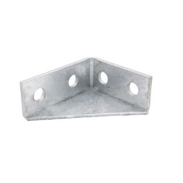 90 Degree Angle 2 + 2 Hole Gusset Bracket Plate Hot Dipped Galvanised ...