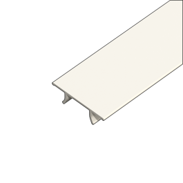 Channel Cover Strip - 3m White